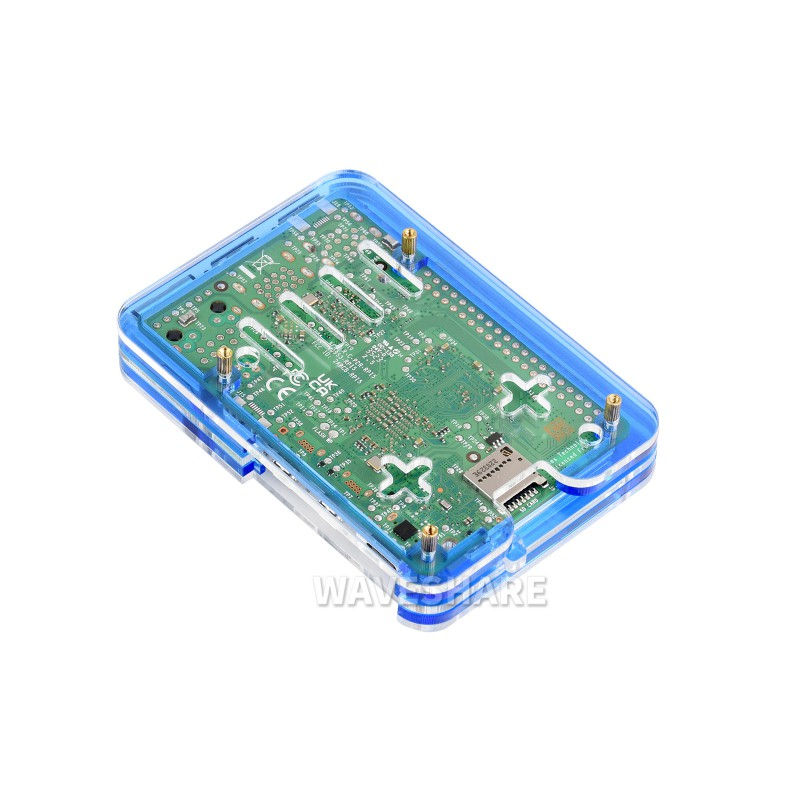 CAJA ACRILICA AZUL PARA RASPBERRY PI 5