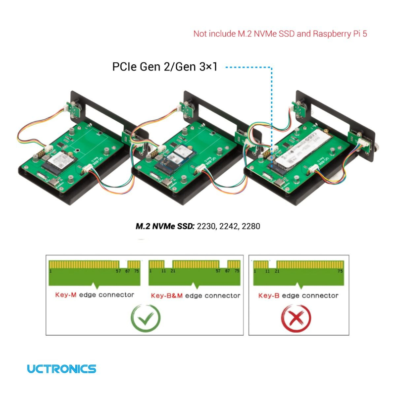 PI 5 RACK PRO NVMe 1U - COMPATIBLE 4xPI5 + 4xNVMe SSD CON DISPLAY LCD
