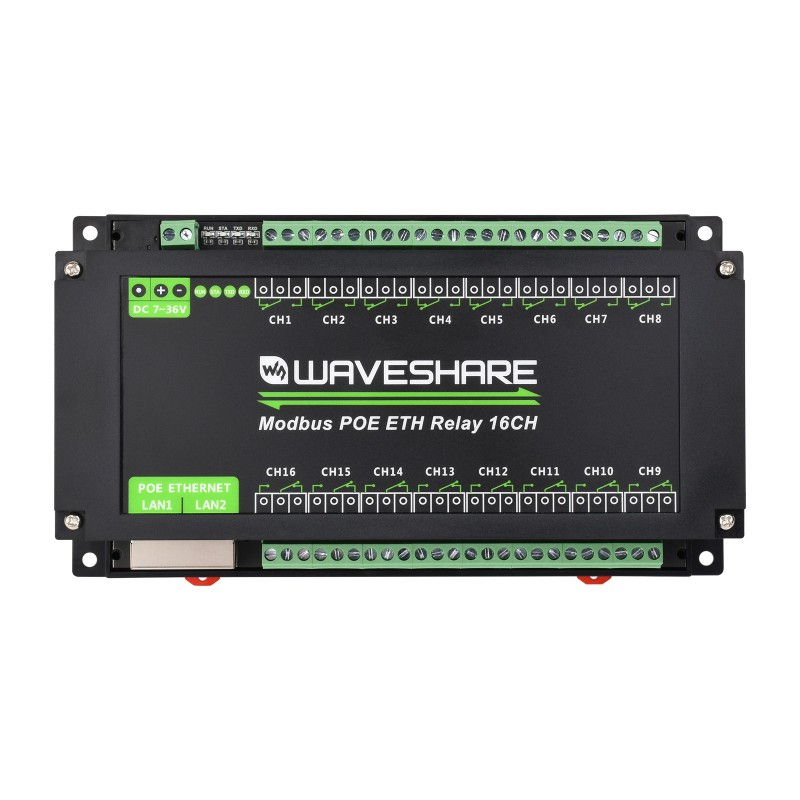 MODULO RELE ETHERNET 8 CANALES - RS485 MODBUS RTU