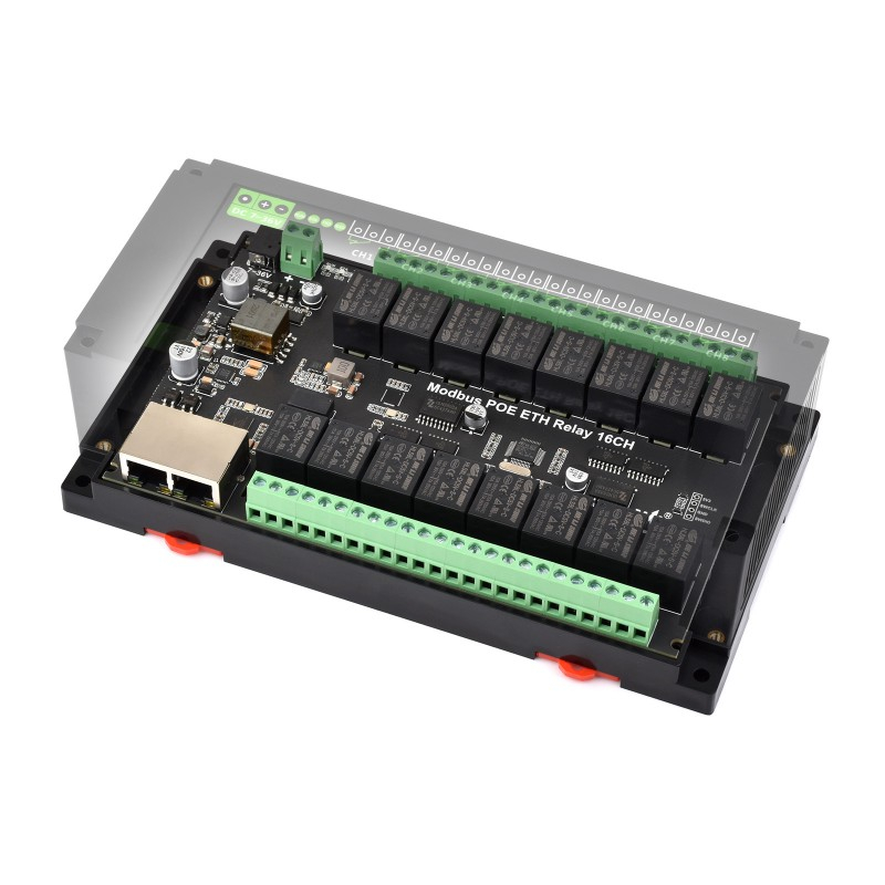 MODULO RELE ETHERNET 8 CANALES - RS485 MODBUS RTU