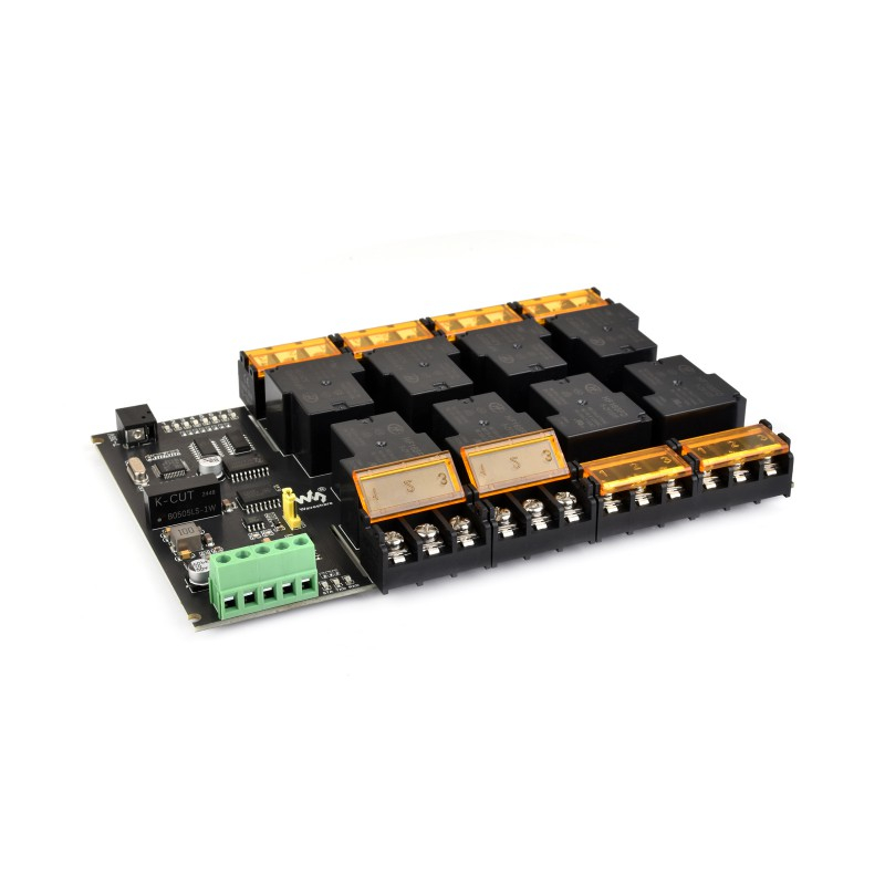 MODULO RELE INDUSTRIAL 8 CANALES 30A CARRIL DIN - MODBUS RTU - RS485