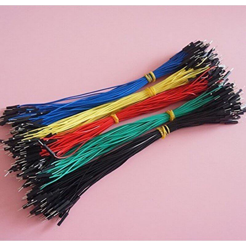 PACK 100 CABLES DUPONT 20CM M/M - tiendatec.es