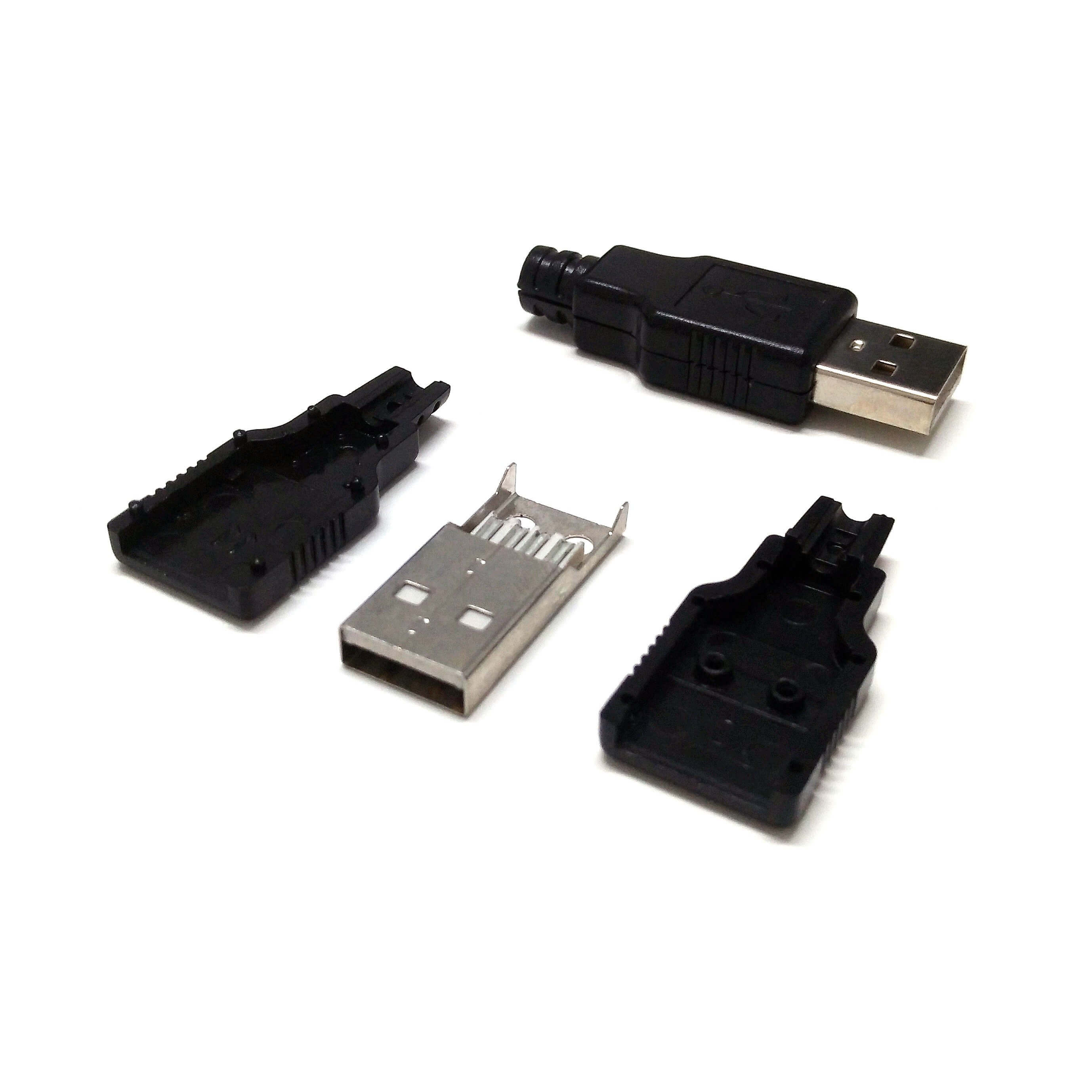 CONECTOR USB-A/M PARA SOLDAR - tiendatec.es
