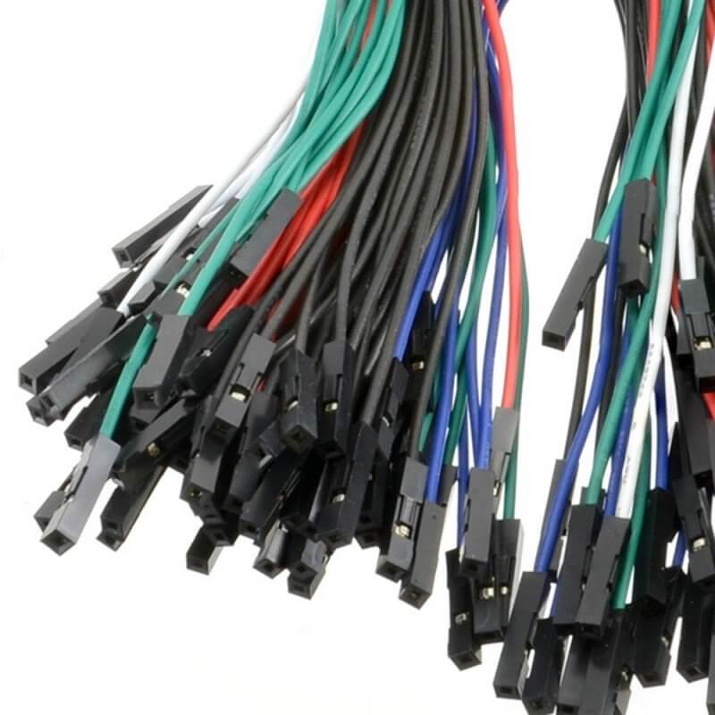 PACK 100 CABLES DUPONT 20CM H/H - tiendatec.es