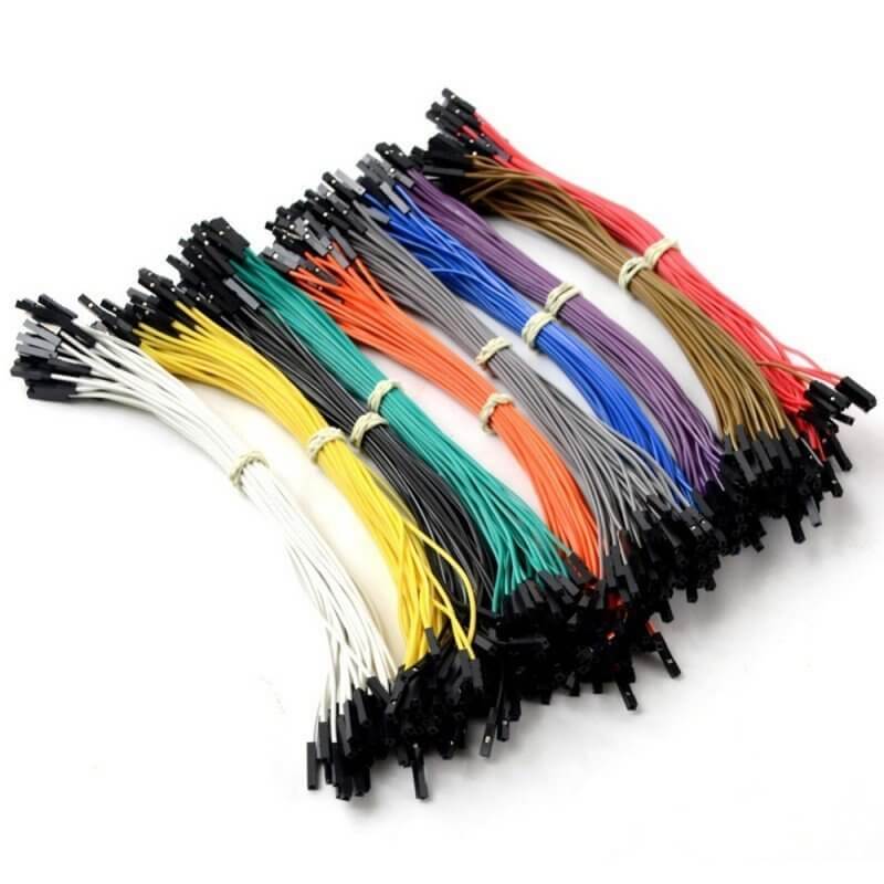 PACK 100 CABLES DUPONT 20CM H/H - tiendatec.es