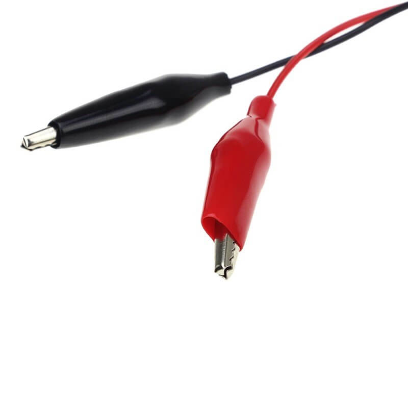 CABLE USB A PINZAS COCODRILO ALIMENTACION 5V - tiendatec.es