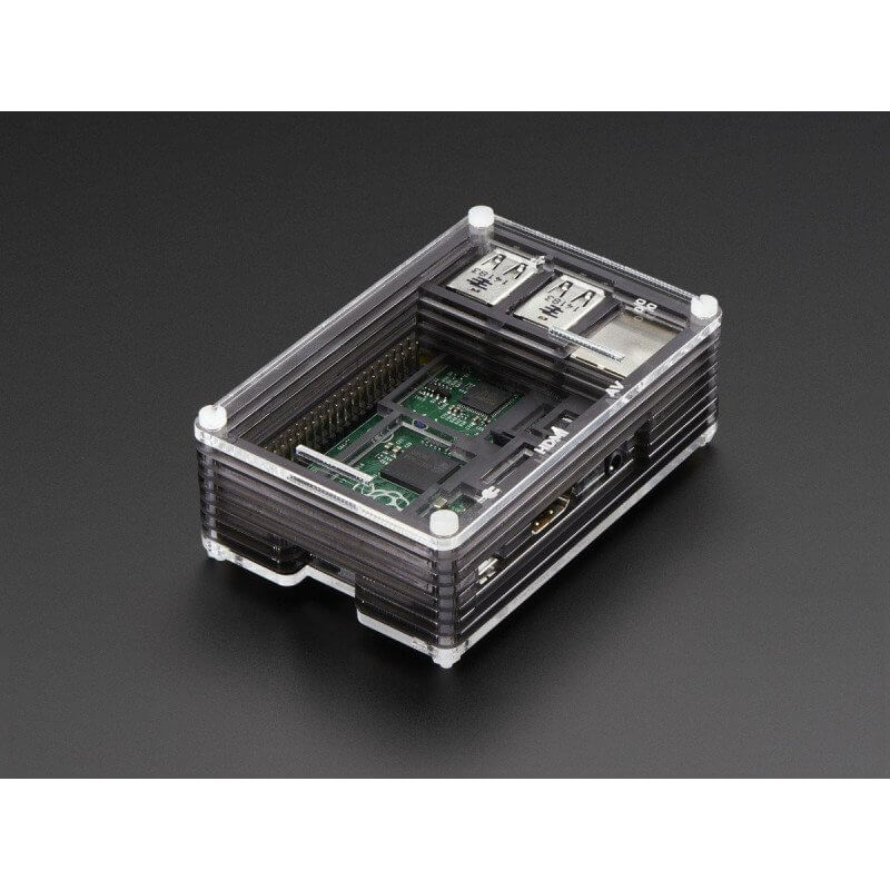 PIMORONI PIBOW NINJA BLACK PARA RASPBERRY PI 3 B+ - tiendatec.es