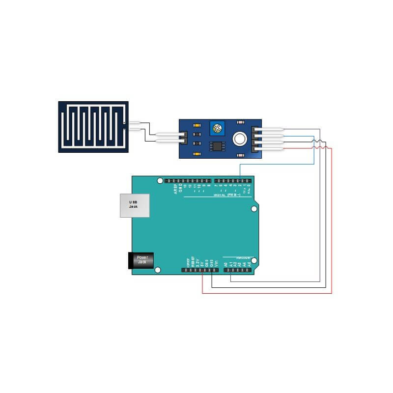 MODULO DETECTOR SENSOR DE LLUVIA, NIEVE Y GOTAS - HL83 - tiendatec.es
