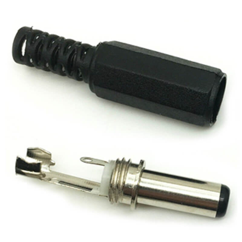 CONECTOR DC JACK MACHO 5,5X2,1MM SOLDAR - tiendatec.es