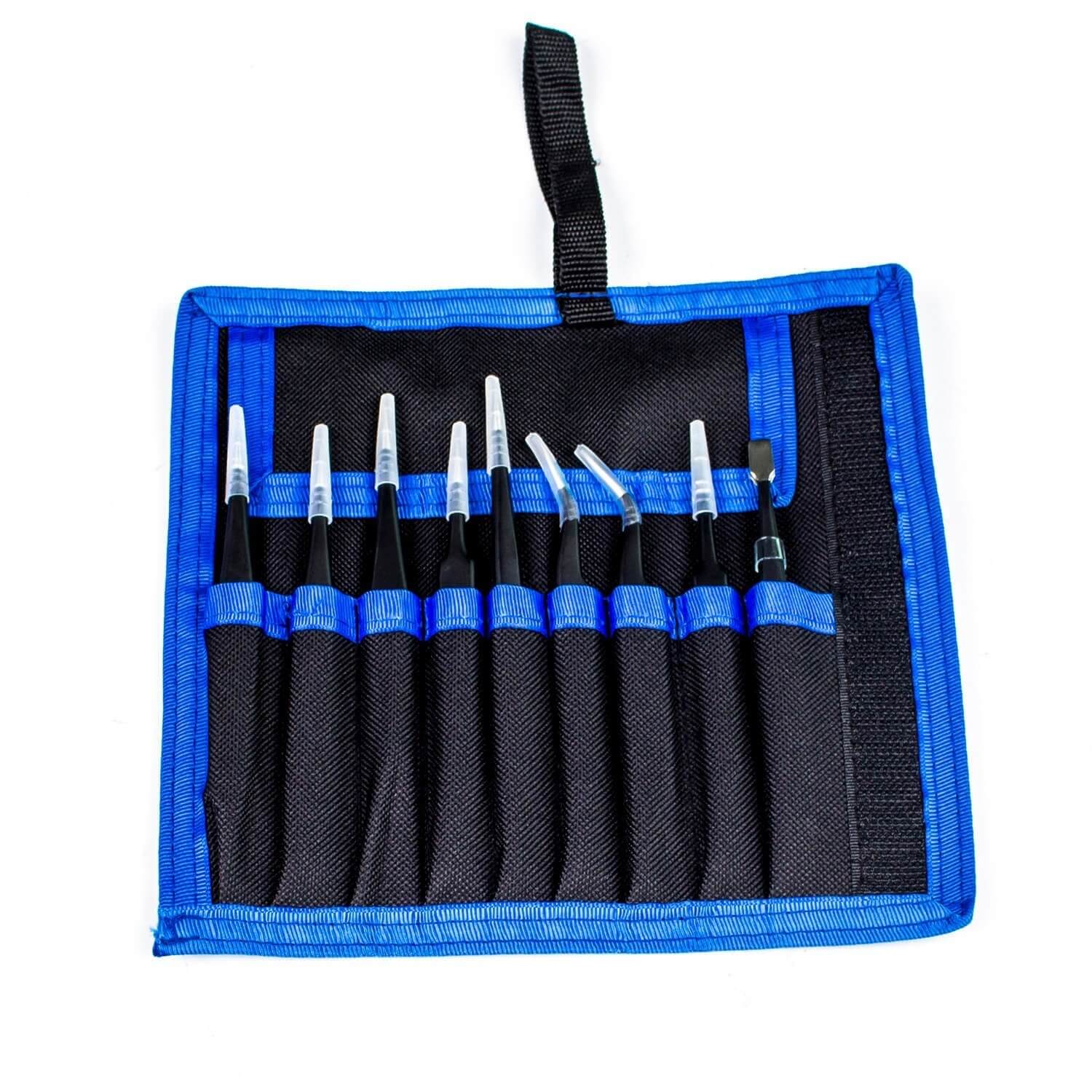 KIT 9 PINZAS DE PRECISION ANTIESTATICAS - tiendatec.es