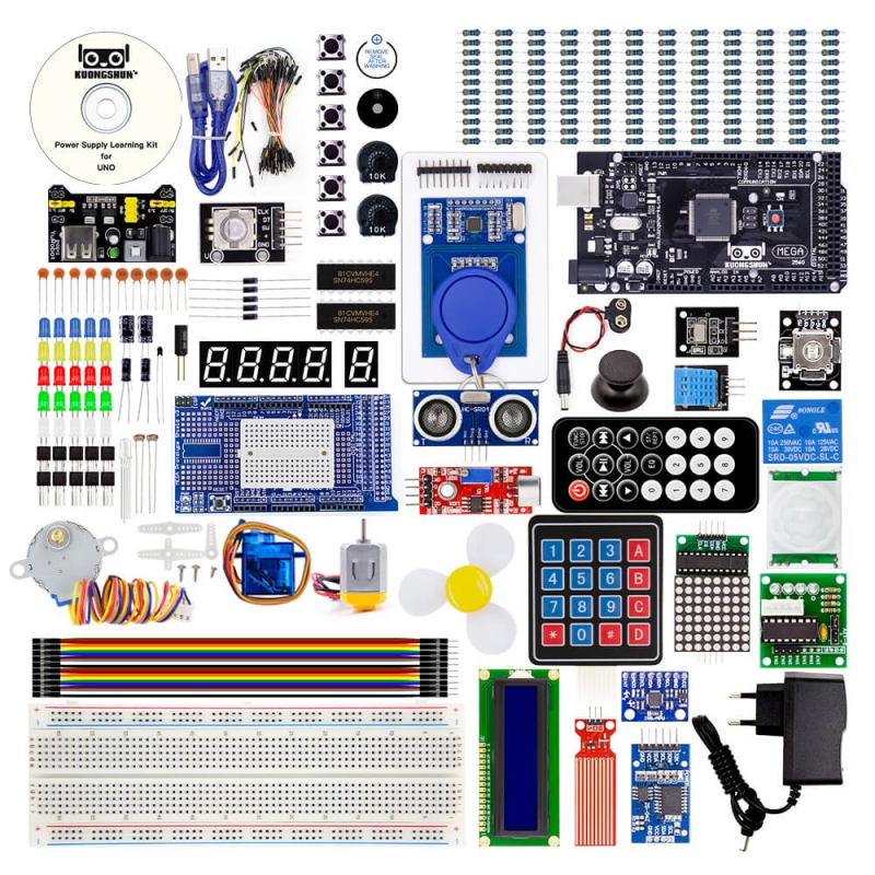 THE MOST COMPLETE STARTER KIT ARDUINO MEGA 2560 PROJECT