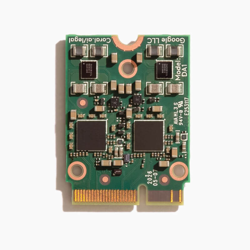 GOOGLE CORAL M.2 ACCELERATOR WITH DUAL EDGE TPU - tiendatec.es