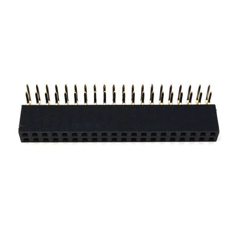 CONECTOR 2x20 PINES HEMBRA ANGULO 90º - tiendatec.es