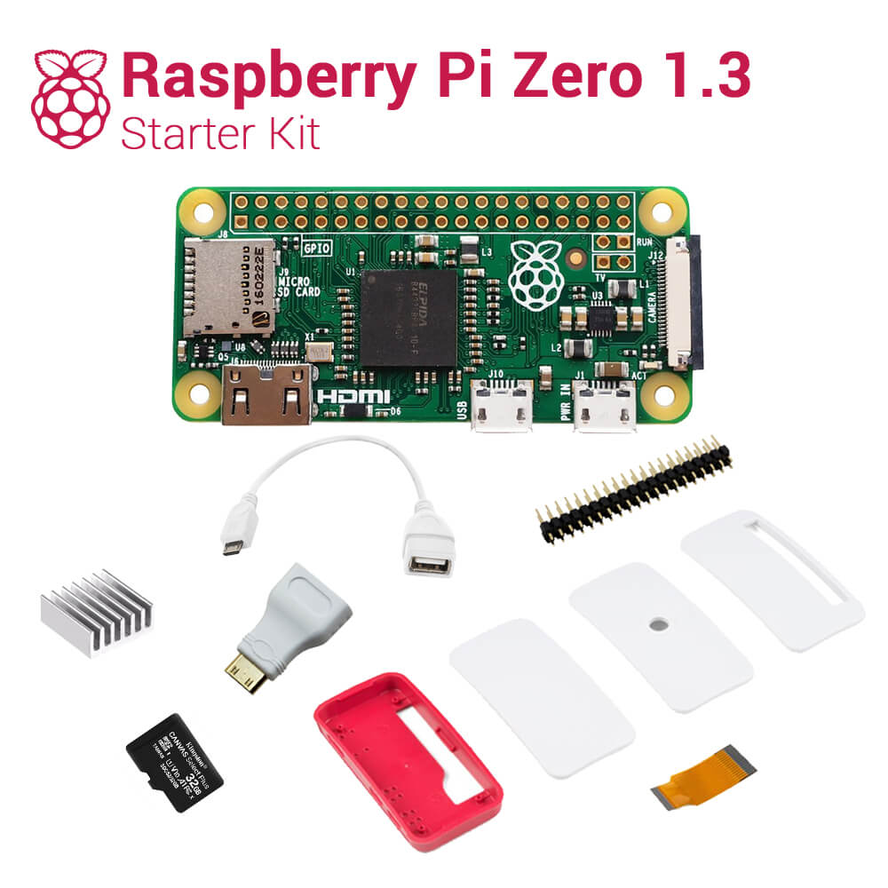 RASPBERRY PI ZERO 1.3 - STARTER KIT 32GB - tiendatec.es