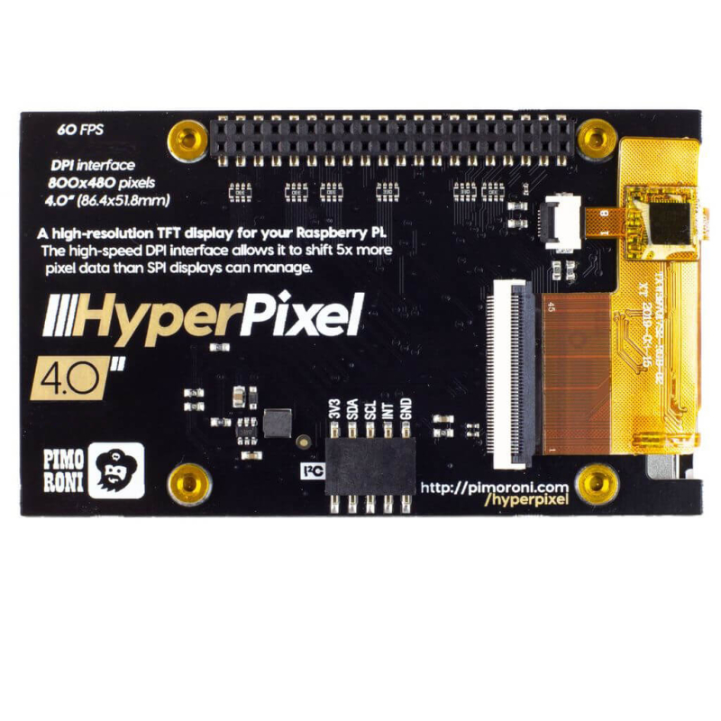 HYPERPIXEL 4.0 - PANTALLA ALTA RESOLUCION