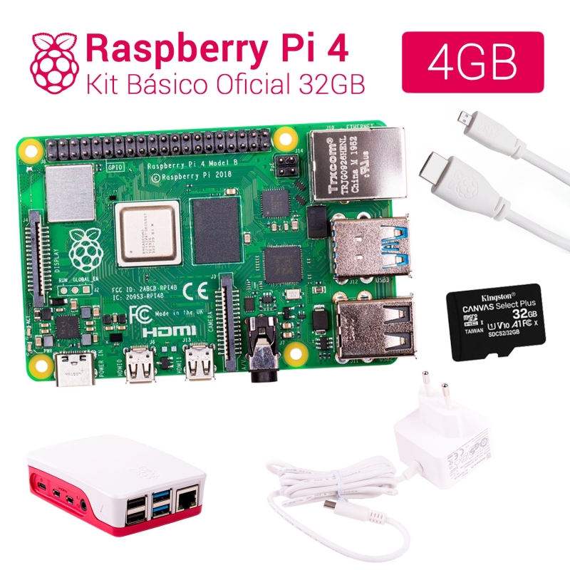 RASPBERRY PI 4 - KIT BASICO OFICIAL