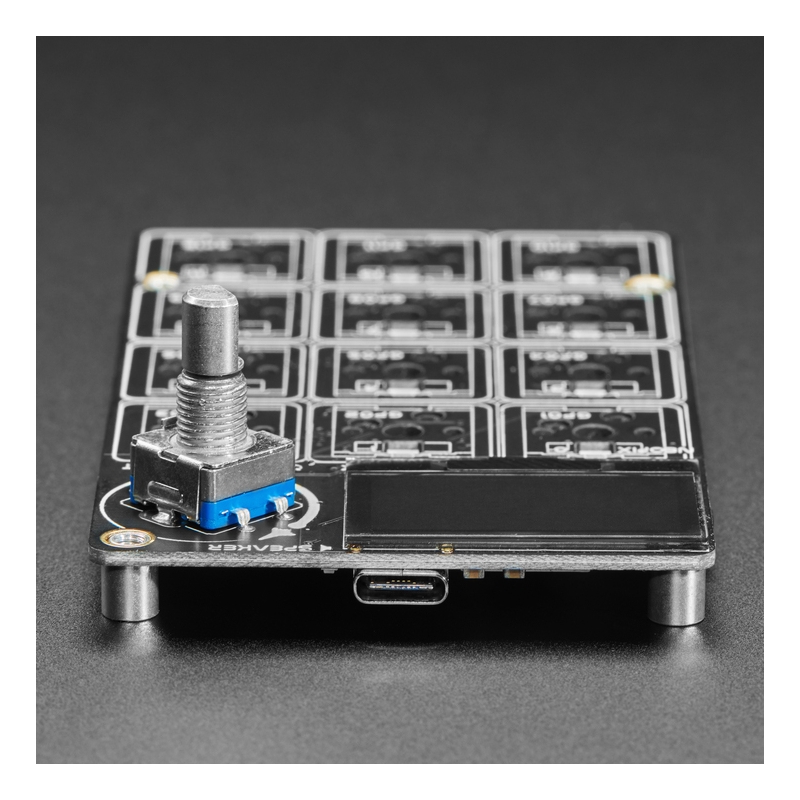 ADAFRUIT MACROPAD RP2040 - 3x4 TECLAS + ENCODER + OLED (SIN TECLAS)