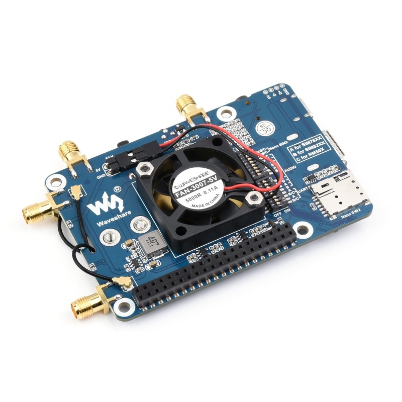 HAT 5G SIM8202G-M2 PARA RASPBERRY PI - SNAPDRAGON X55 - 5G/4G/3G