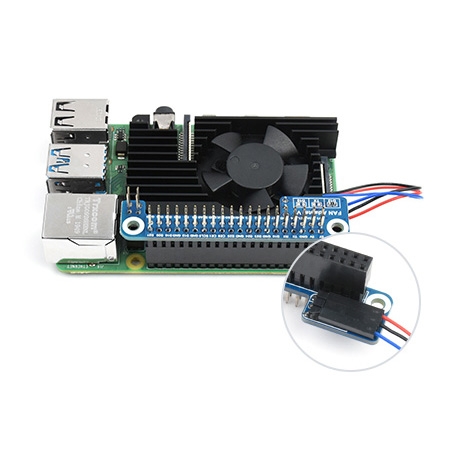 ELEVADOR RISER PARA GPIO CON CONECTOR VENTILADOR PWM