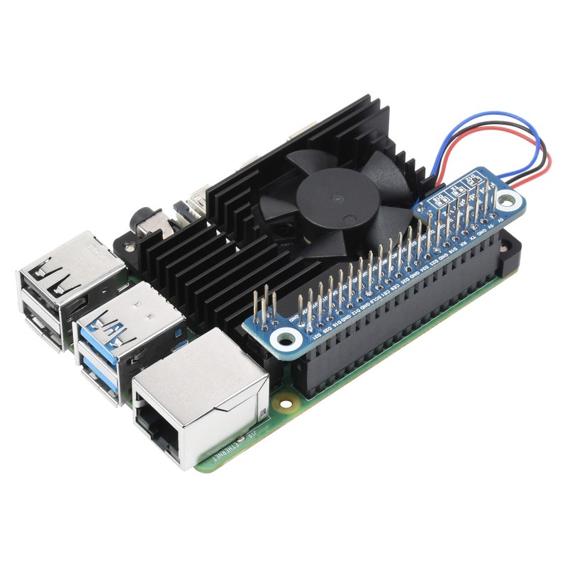 ELEVADOR RISER PARA GPIO CON CONECTOR VENTILADOR PWM