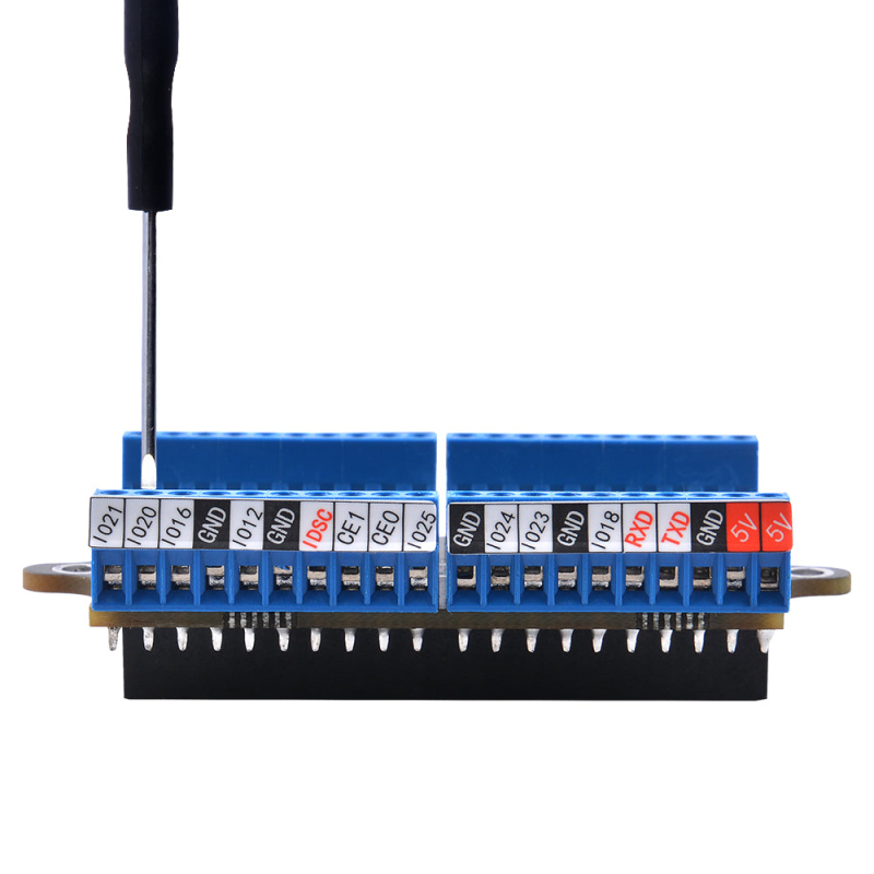 HAT TERMINAL GPIO CON TORNILLOS Y LED