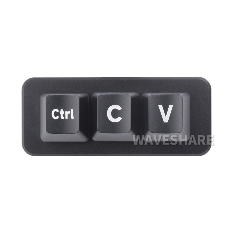 ATAJO TECLADO CTRL+C/V 3 TECLAS PROGRAMABLE - BASADO EN RP2040